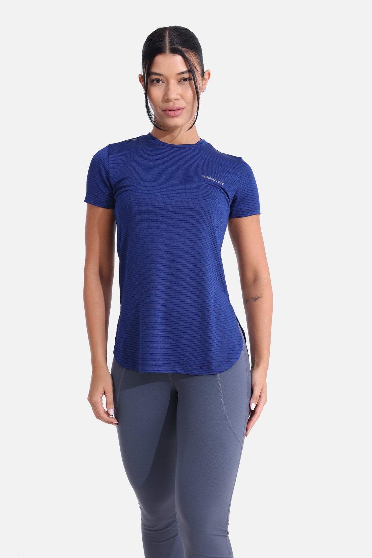 LiteRun Performance Tee Bellwether Blue – Sigma Fit