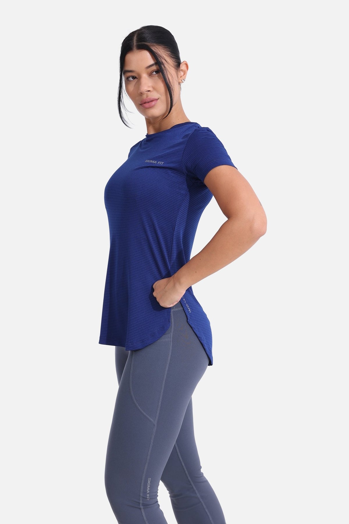 LiteRun Performance Tee Bellwether Blue – Sigma Fit