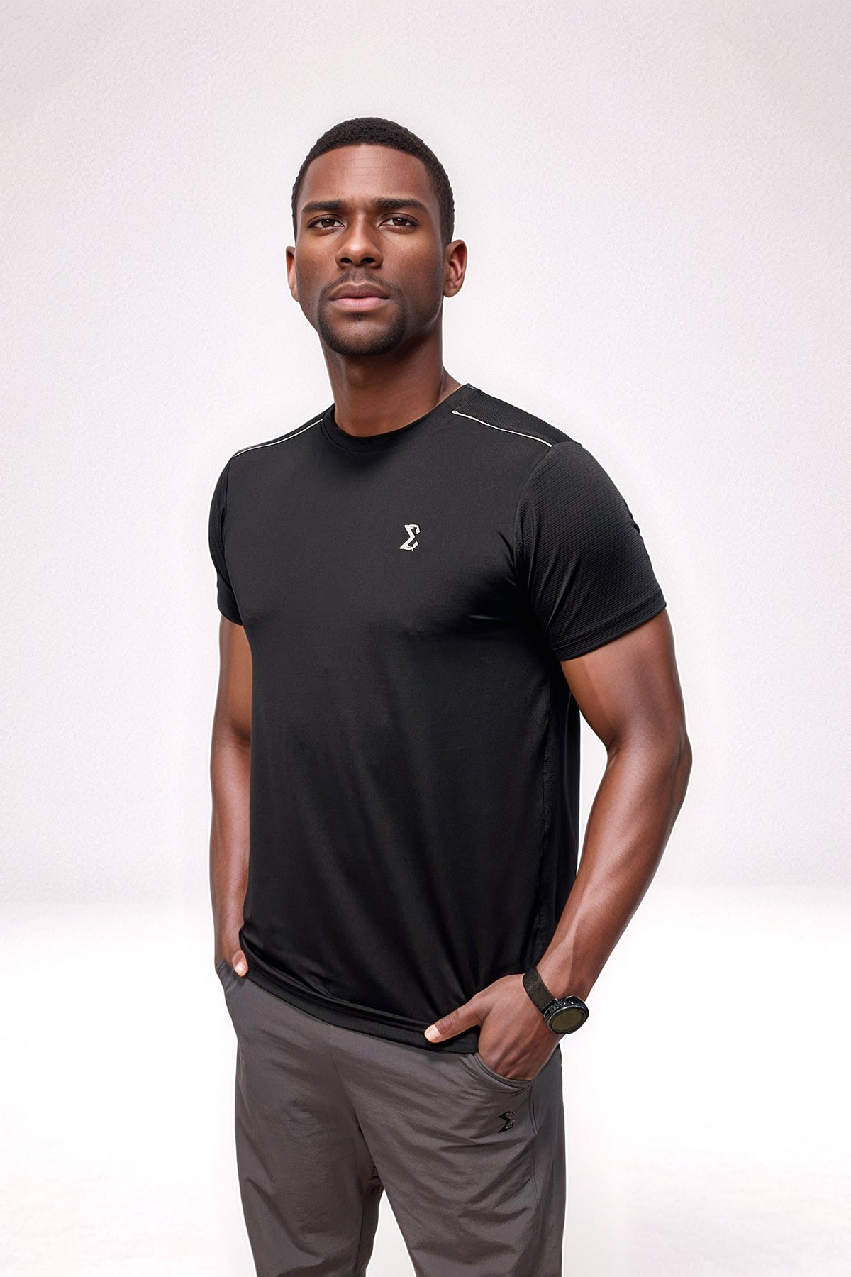 Racket Sports Tee Black – Sigma Fit