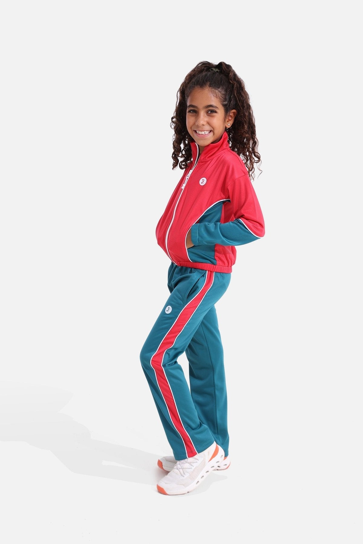 Girls Spruce/Magenta Tracksuit – Sigma Fit