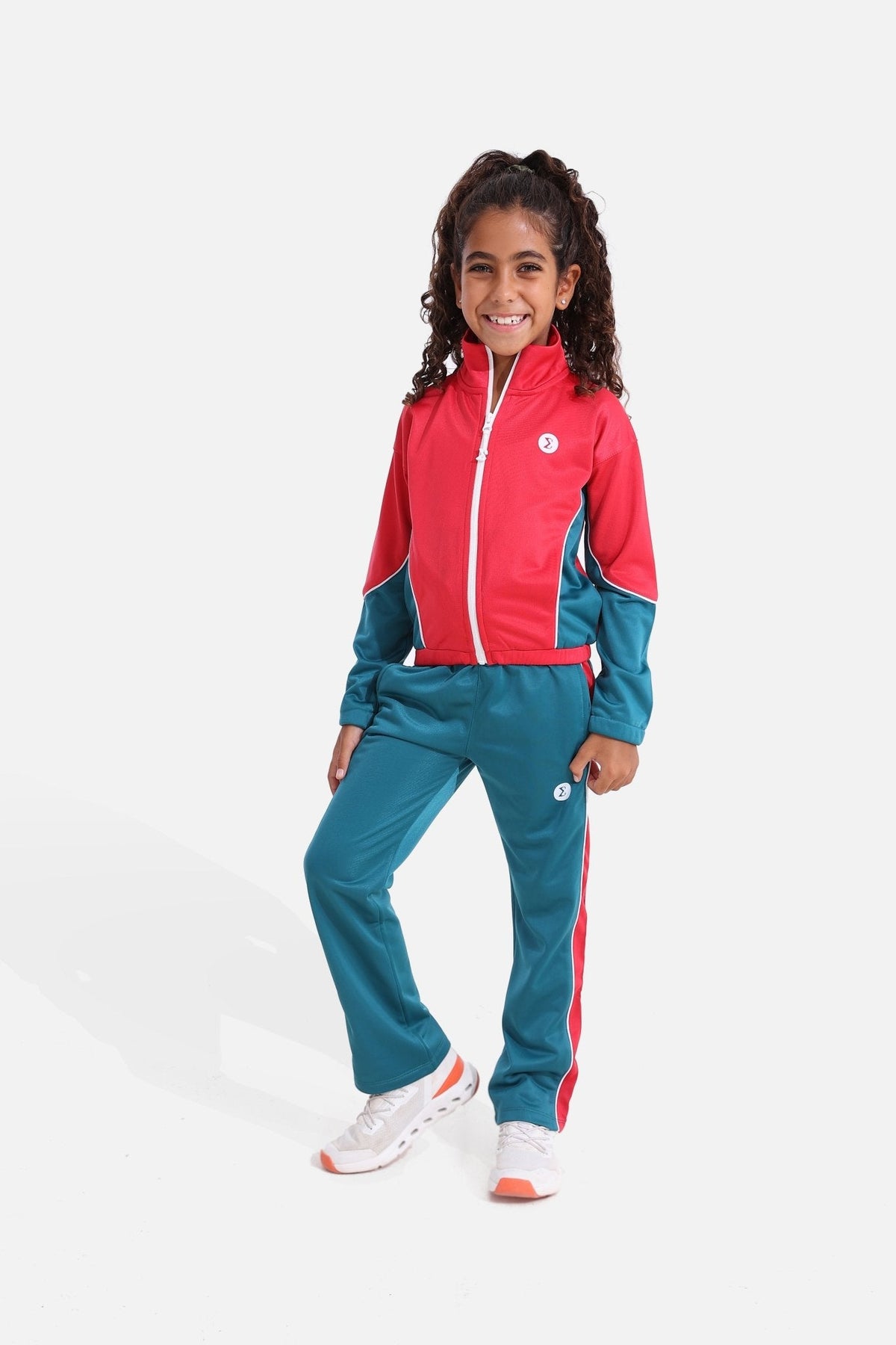 Girls Spruce/Magenta Tracksuit – Sigma Fit