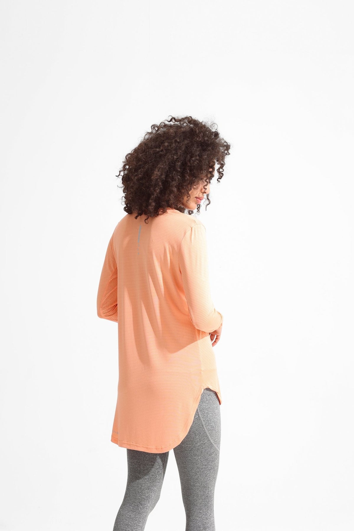 Basic Long Sleeve Peach Pink – Sigma Fit