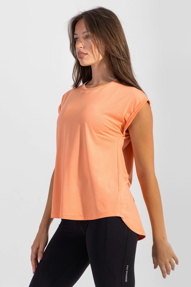 Comfy Tee Peach Pink – Sigma Fit